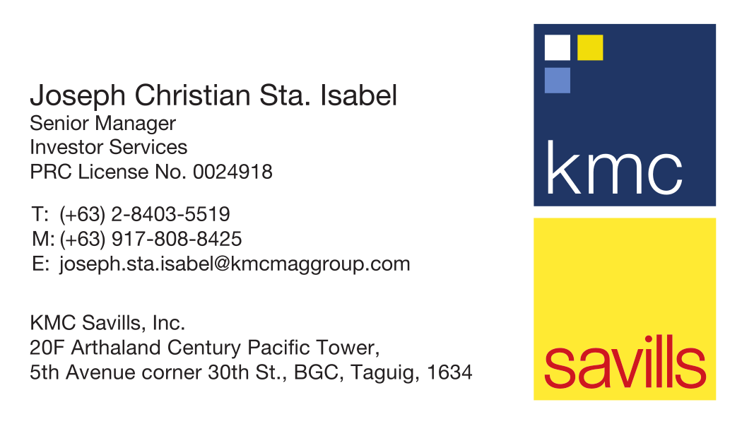 Joseph Sta. Isabel Business Card